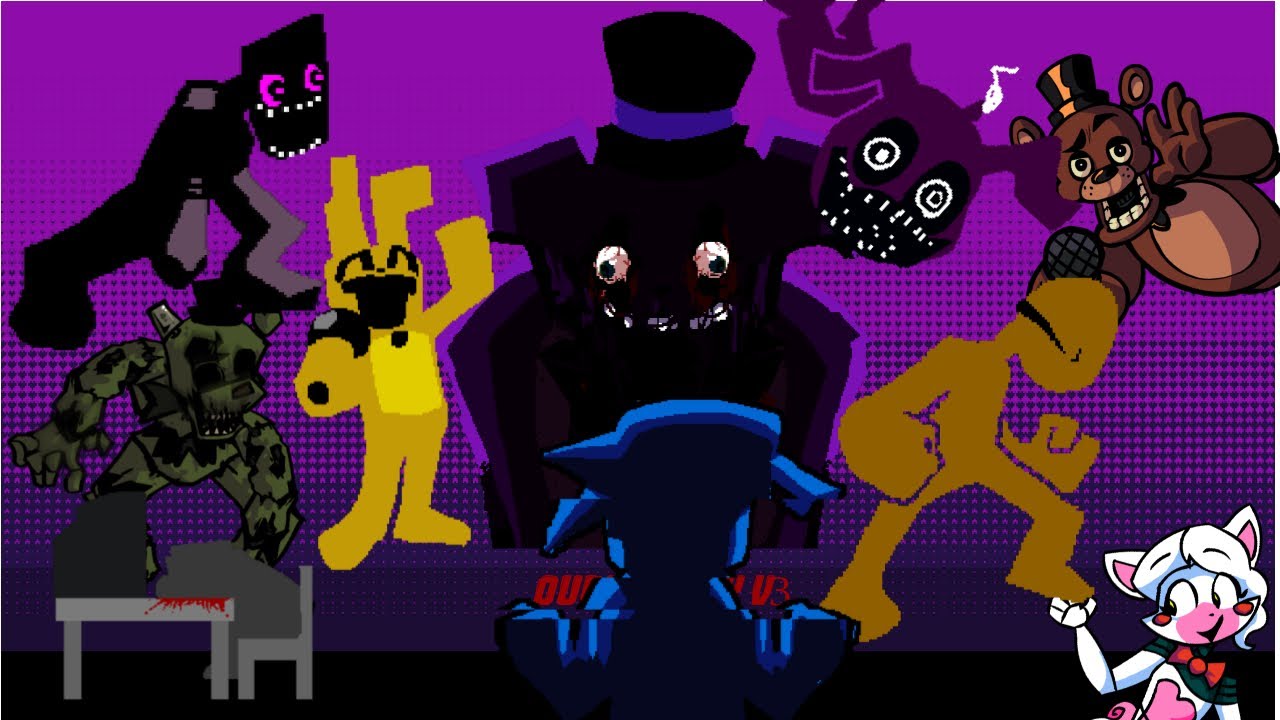 Friday Night Funkin' VS Ourple Guy V3 Full Game - YouTube