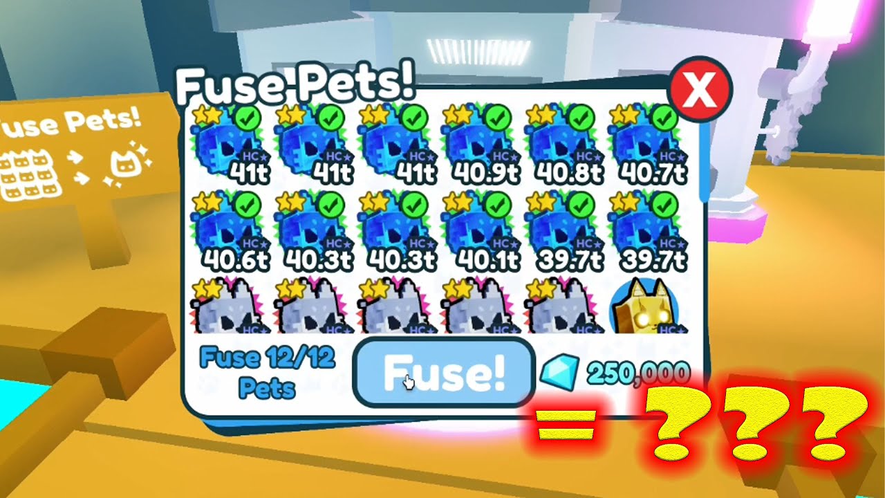 What Happens If You Fuse Hardcore Darkmatter Pixel Wolf? Pet Simulator ...