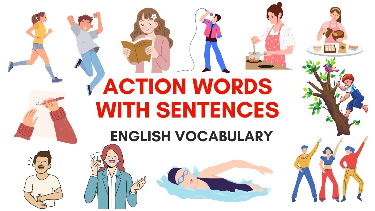 action words with sentences Vocabulary! #viral #Vocabulary #actionwords ...