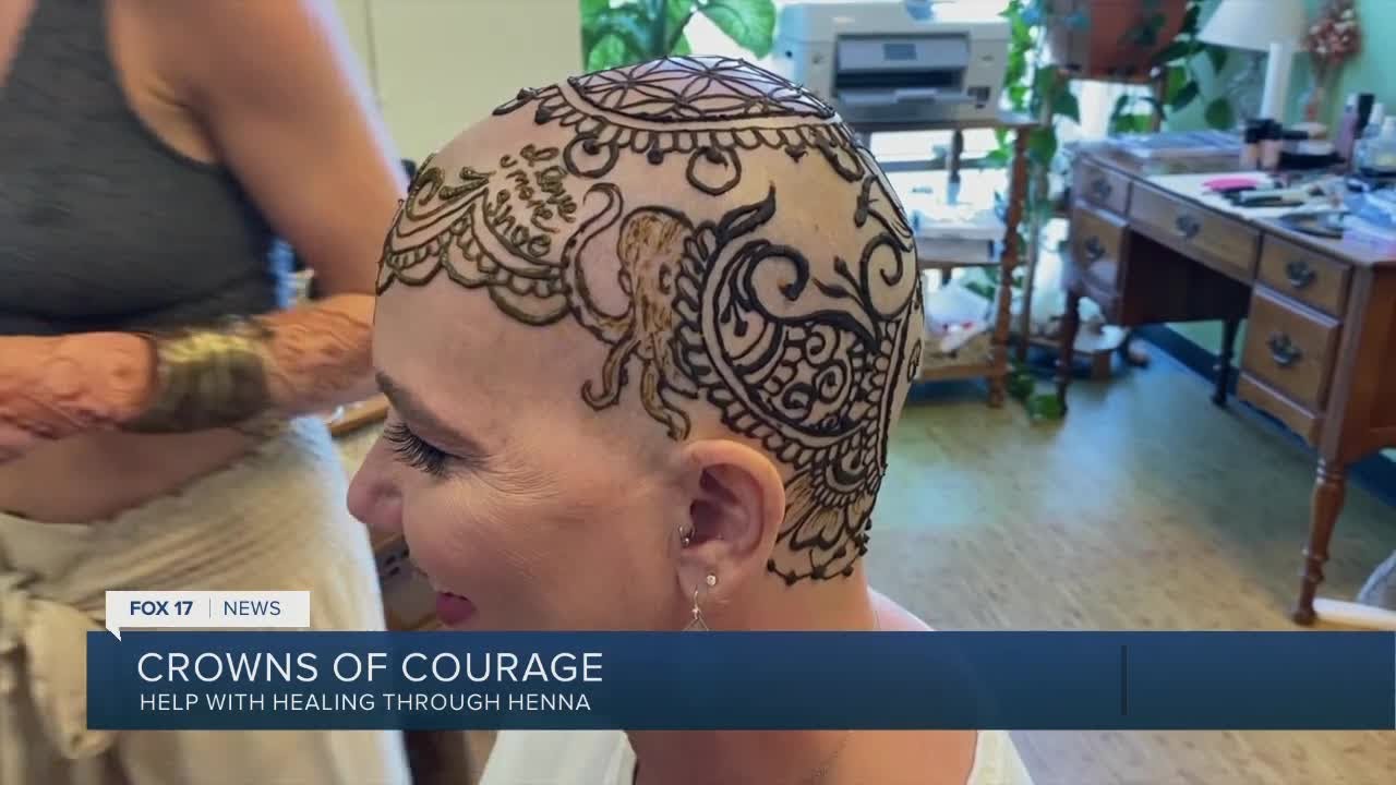 ‘Henna Crowns of Courage’ helping women with cancer find strength - YouTube