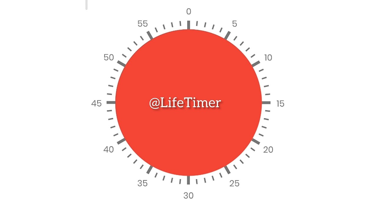 1 Minute Relax & Meditation Red Colour Timer with Ending Sound 🧘‍♀️⏳ ...