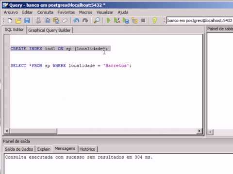 14 - Teste INDEX (PostgreSQL).avi - YouTube
