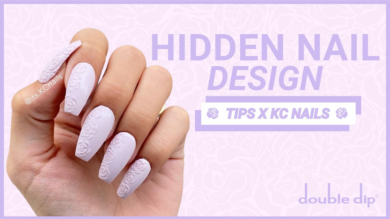 How to do Hidden Nail Design with DoubleDip | KC Nails 💅 ️ - YouTube