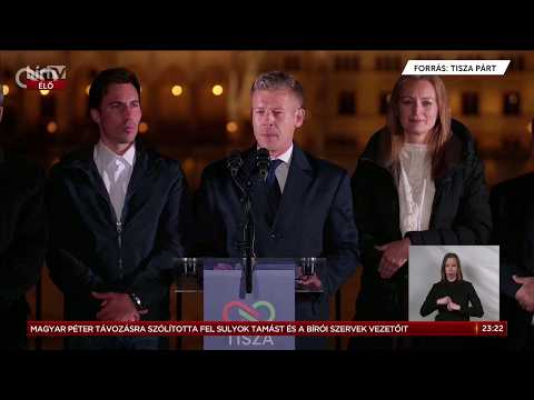 Magyar Péter győzelmi beszéde - HírTV