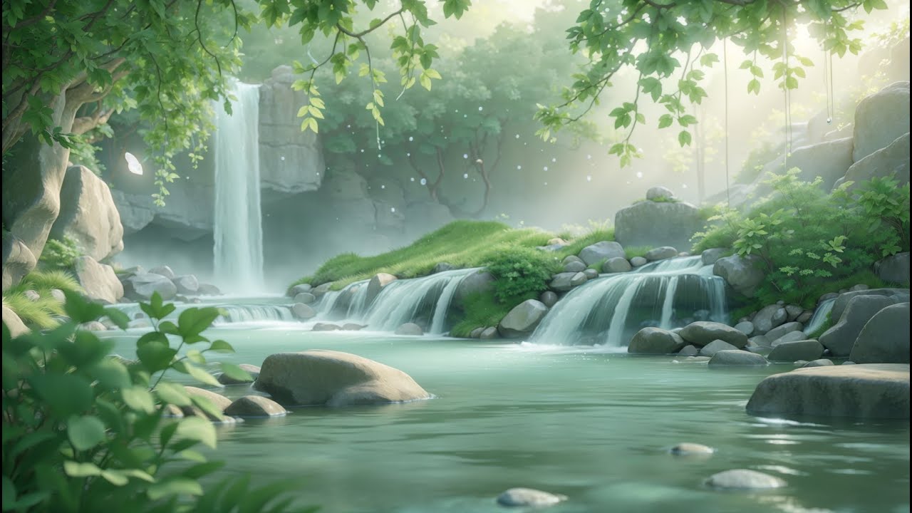 Relaxing Sleep Music – Stress Relief, Meditation Music, Waterfall, Calm ...