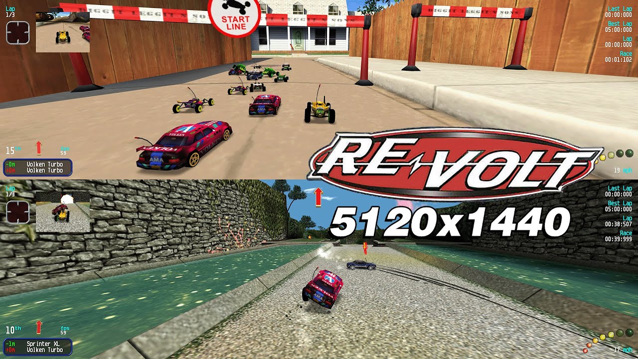 Re-Volt (1999) in Super Ultrawide | 32:9 [5120x1440] - YouTube
