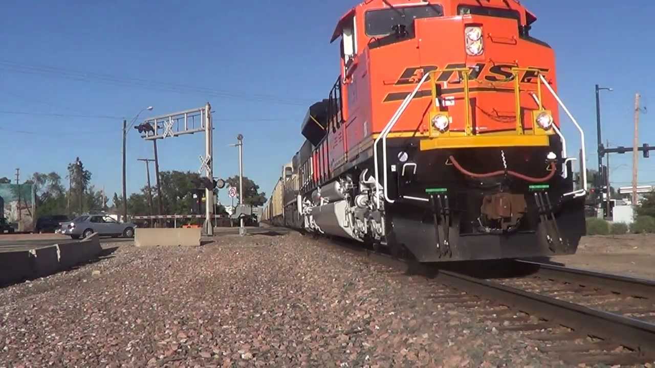BNSF 8791 west in color - YouTube