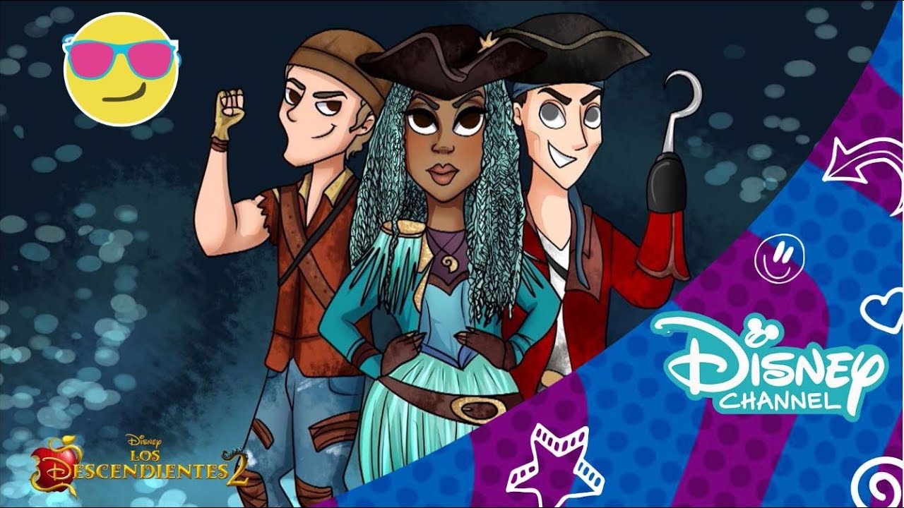 Los Descendientes 2 : Speed Painting - Gil, Uma y Harry | Disney ...