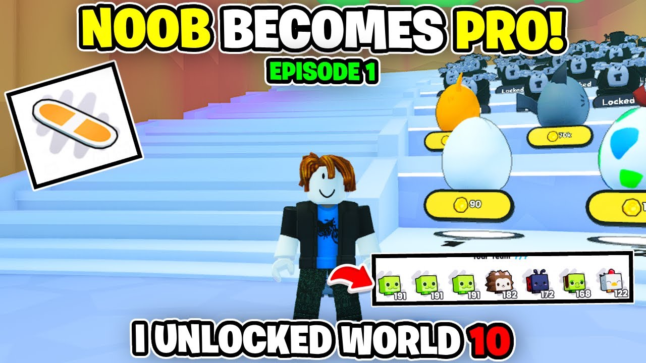📈 NOOB GOES COMPLETELY PRO WITHOUT SPENDING ANY ROBUX IN PET SIMULATOR ...