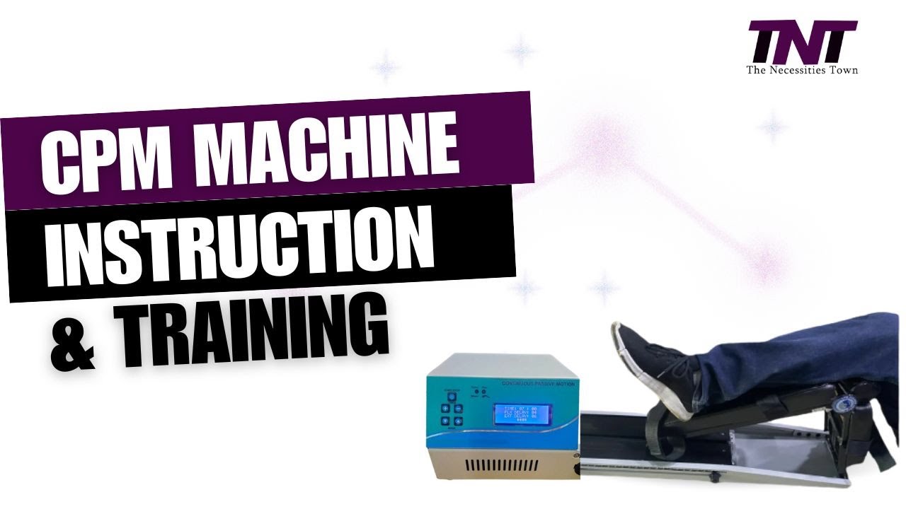 How to use Knee CPM Machine? | Knee CPM machine use post surgery| TNT ...