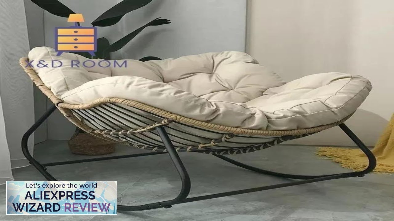 X&D Human Bird Nest Rattan Weaving Rocking Chair Leisure Sofa Home ...