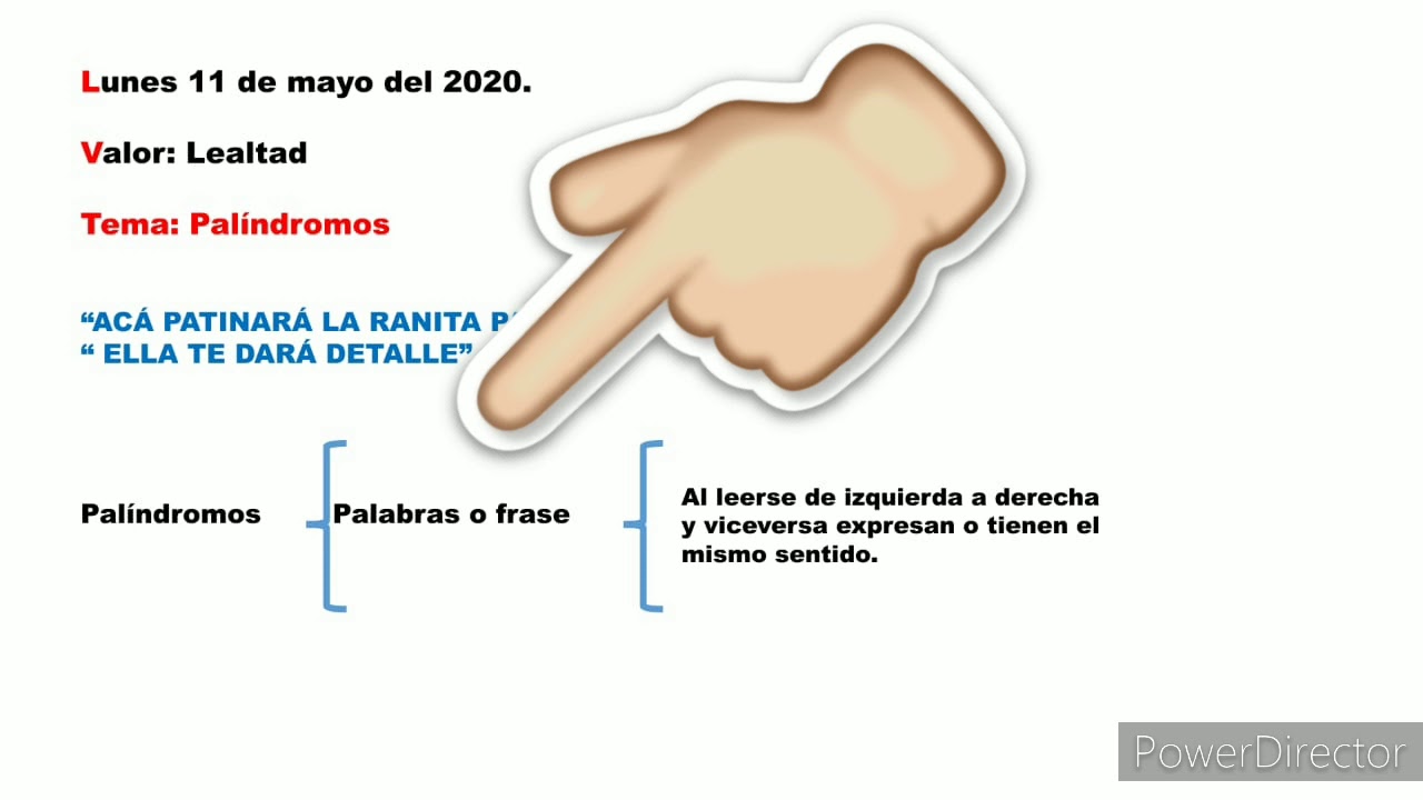 PALÍNDROMOS - YouTube
