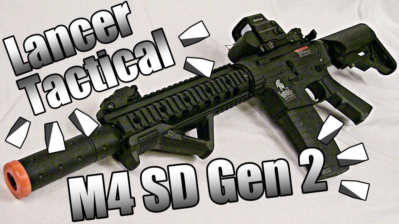 New Best Beginner Airsoft Gun Lancer Tactical M4 Sd Gen 2 Full