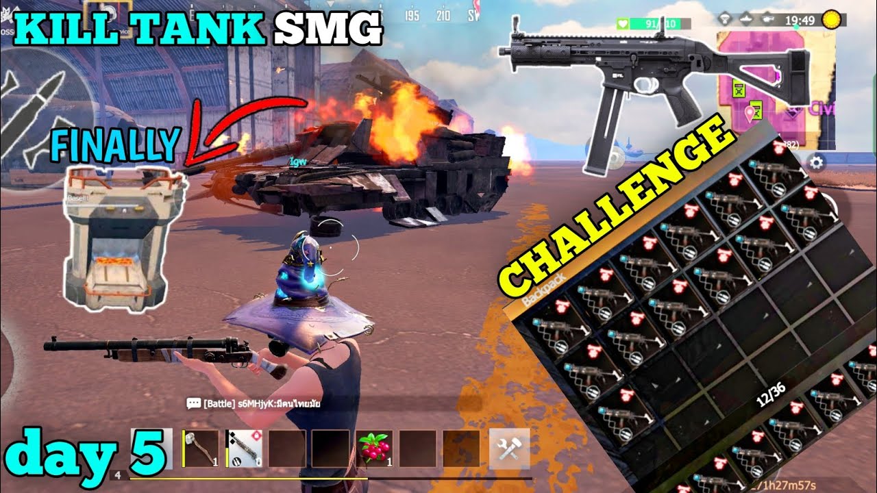 KILL TANK SMG CHALLENGE (day 5) in Last day rules servival gameplay in ...