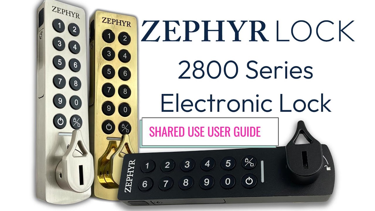 Zephyr Lock 2800 Series Shared Use User Guide - YouTube