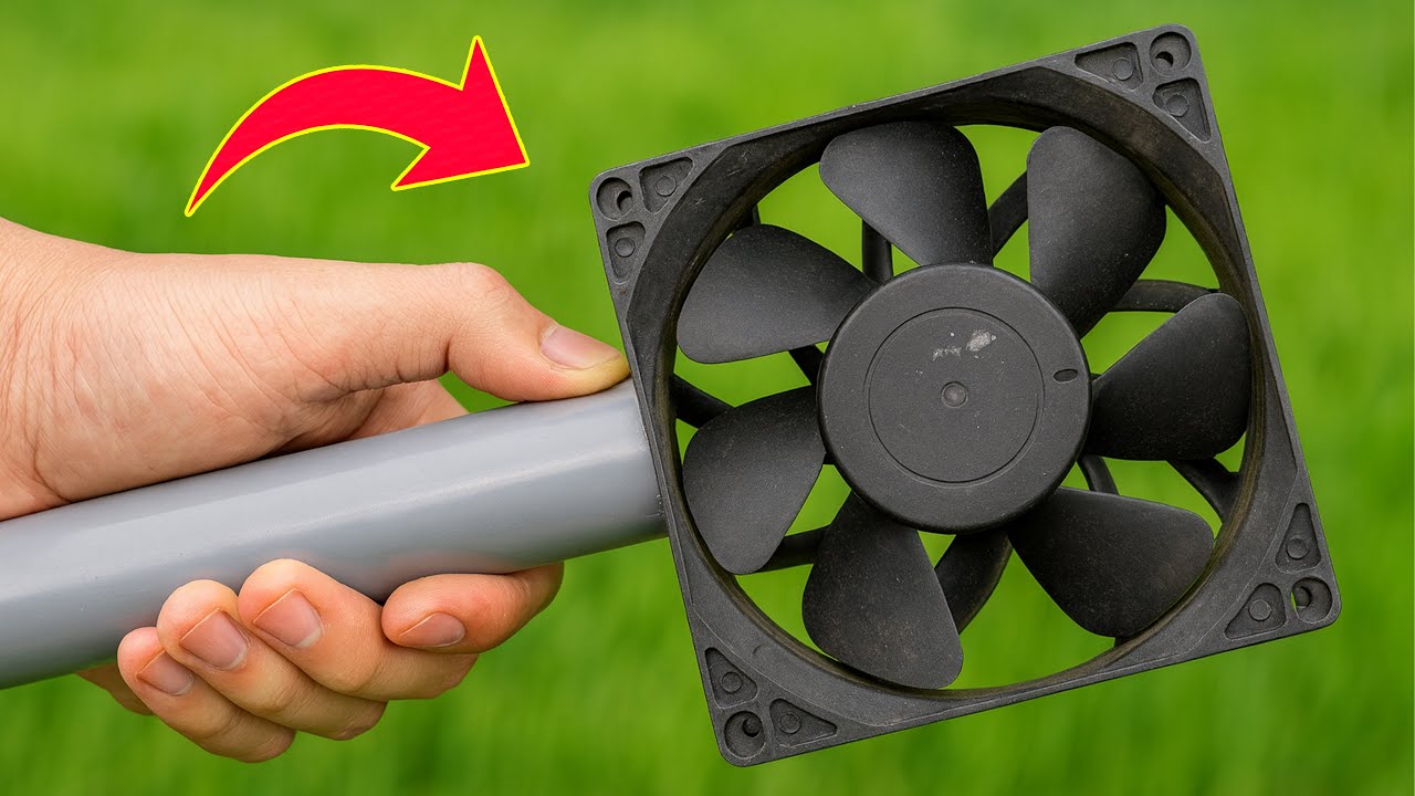 Hidden Uses For Old CPU Fans! Try Reusing Old CPU Fans And PVC Pipe And ...