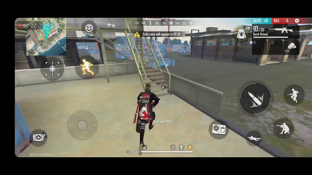 hidden place in shipyard free fire - YouTube