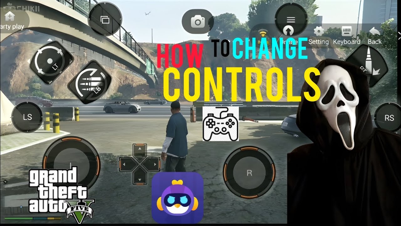 How To Change Controls 🎮 In GTA5 chiki emulator | Gta5 Android Gameplay ...