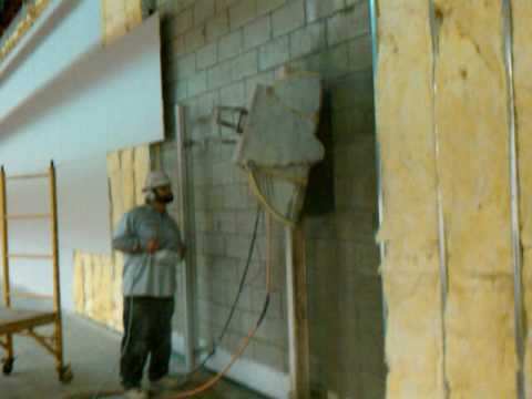 wall saw pentruder fernando interstate concrete cutting - YouTube
