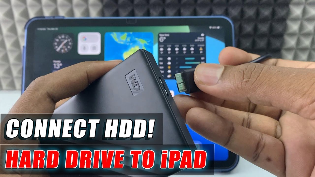 How to Connect Portable Hard Drive(HDD) to iPad? - YouTube