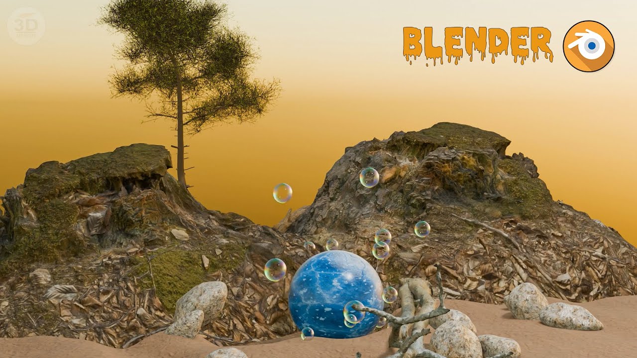 Blender tutorial - How to make beautiful and simple soap bubbles # ...
