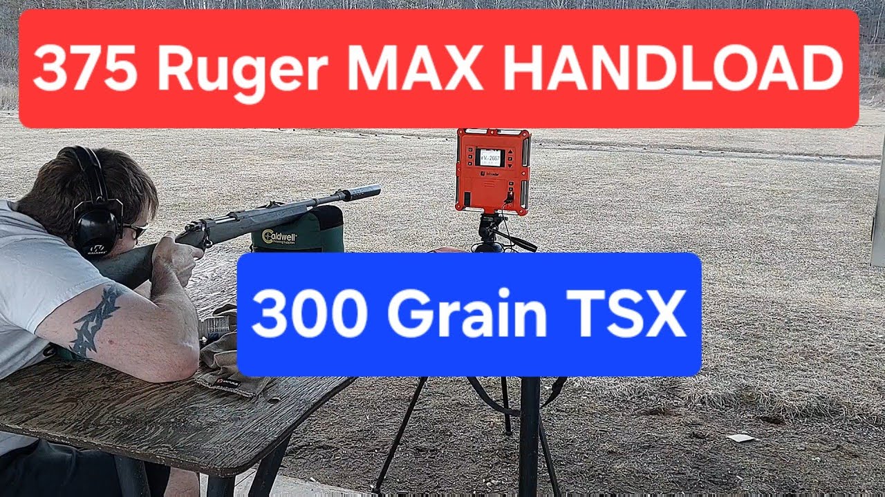 375 Ruger MAX HANDLOAD - 300 grain TSX - YouTube