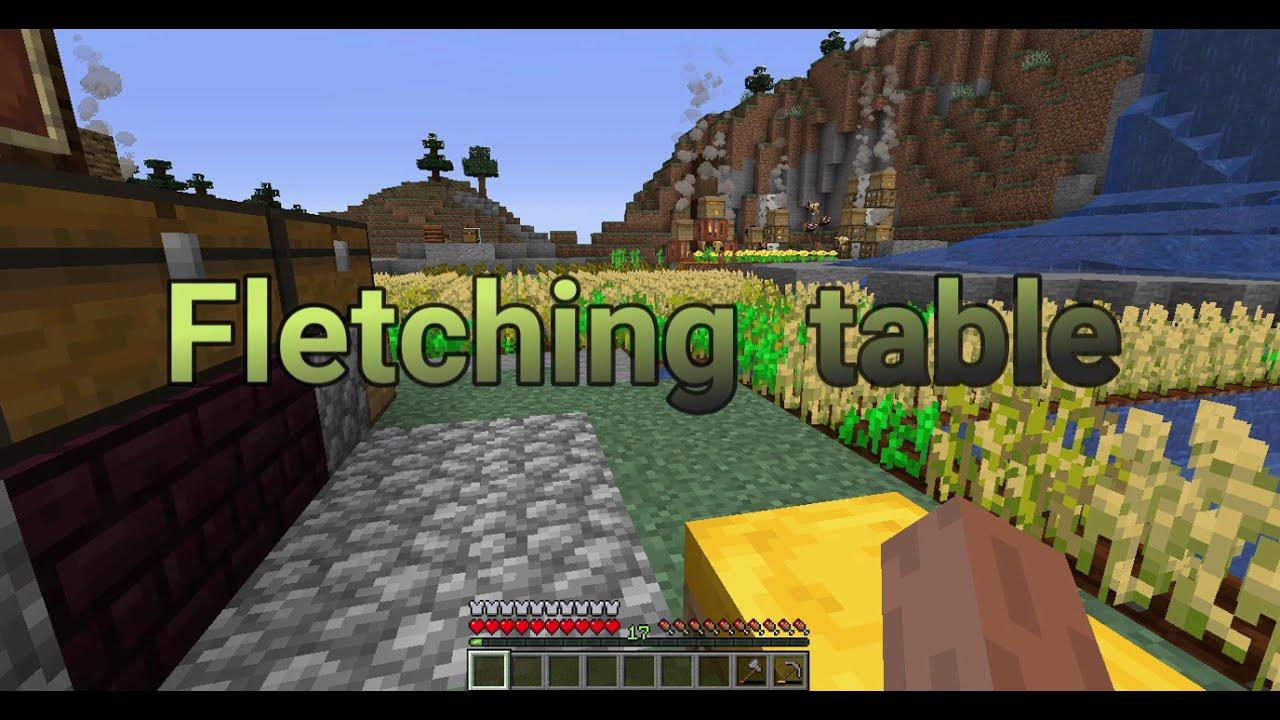 How To Craft Fletching Table In MINECRAFT //Survival series|| - YouTube