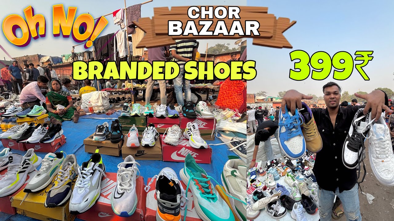 Chor Bazaar Shoes Market | Jama Masjid Chor Bazar Shoes Market |Sunday ...