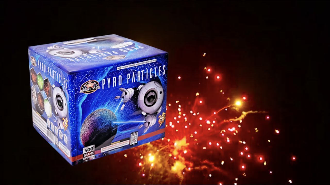Pyro Particles - Bright Star Fireworks - 500 Gram Cake - YouTube