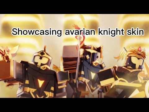Showcasing Avarian Knight Skin | Roblox - Tower blitz - YouTube