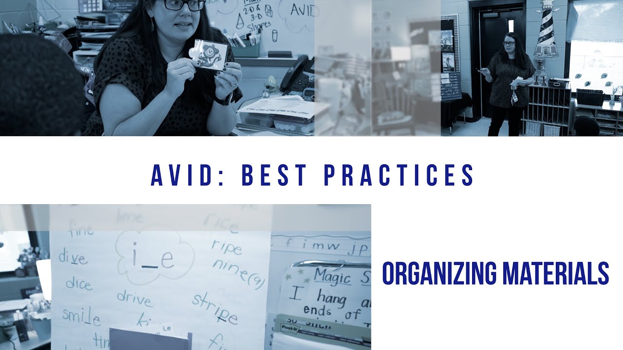 AVID: Best Practices | Organizing Materials: Elementary Level - YouTube