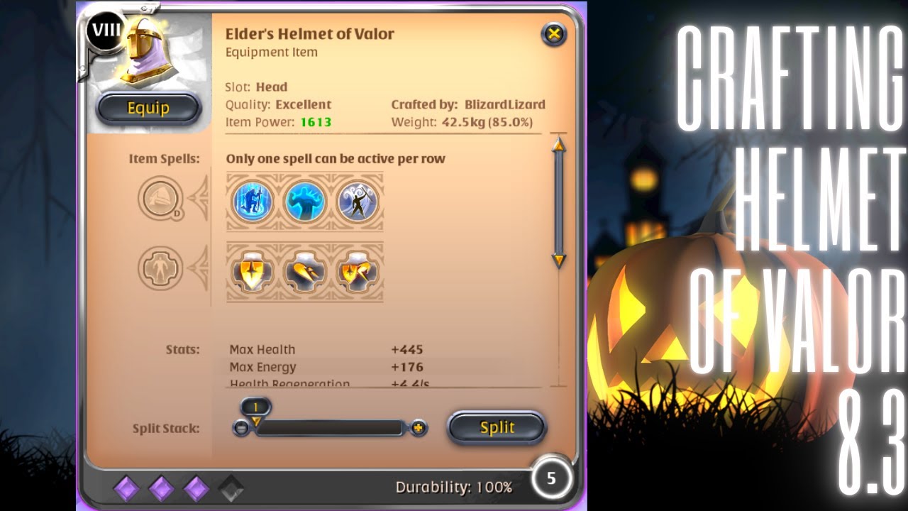 Albion Online|Crafting Helmet Of Valor 8.3 CUANN - YouTube