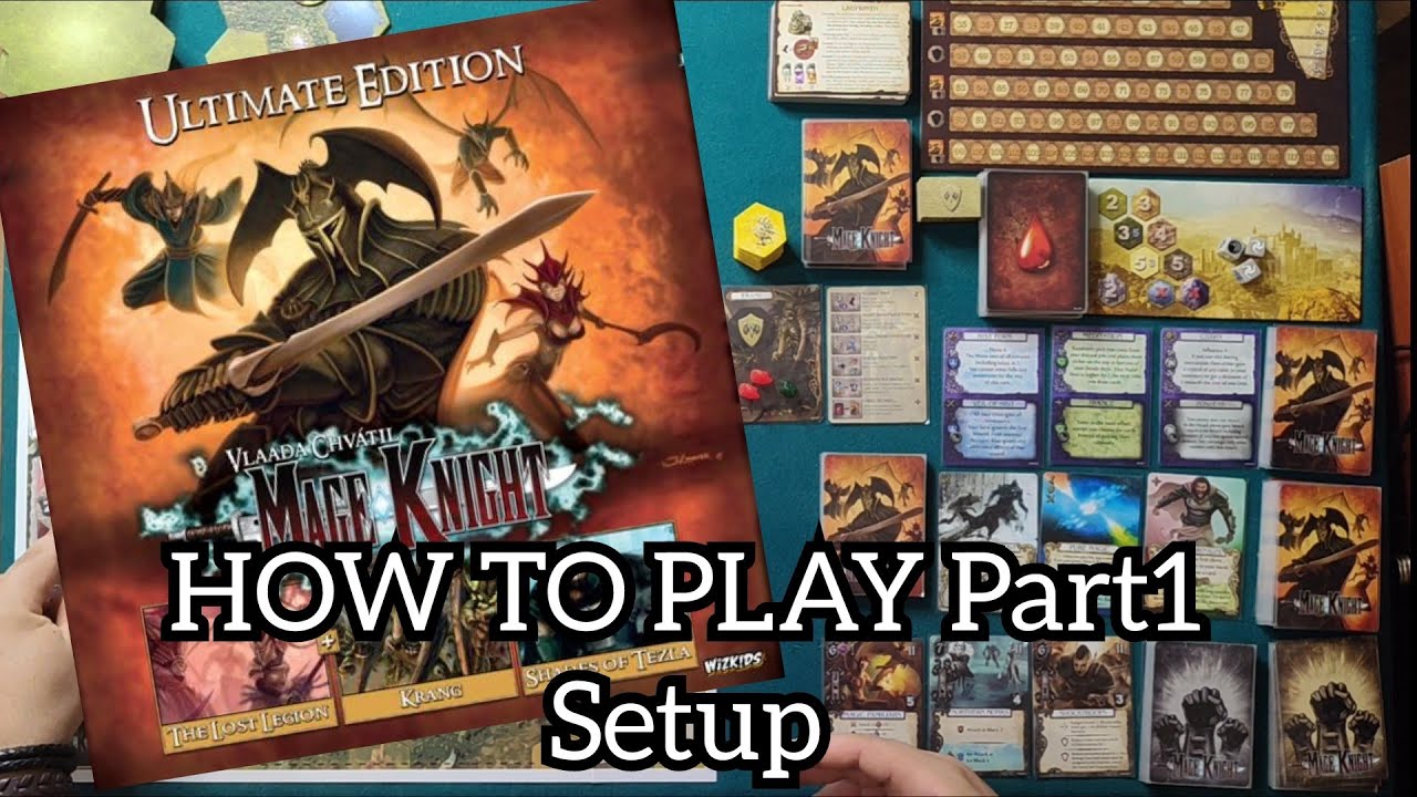 Mage Knight - How to play part1. Setup. - YouTube