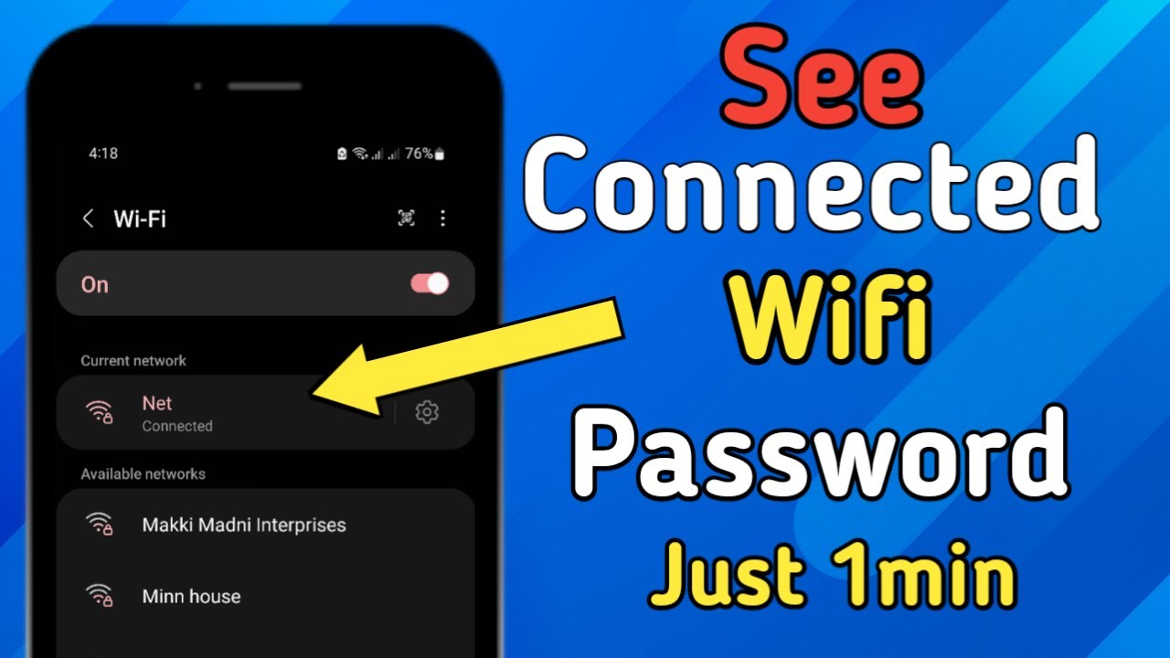 How to Show WiFi Password using your phone | See Connected WiFi ...