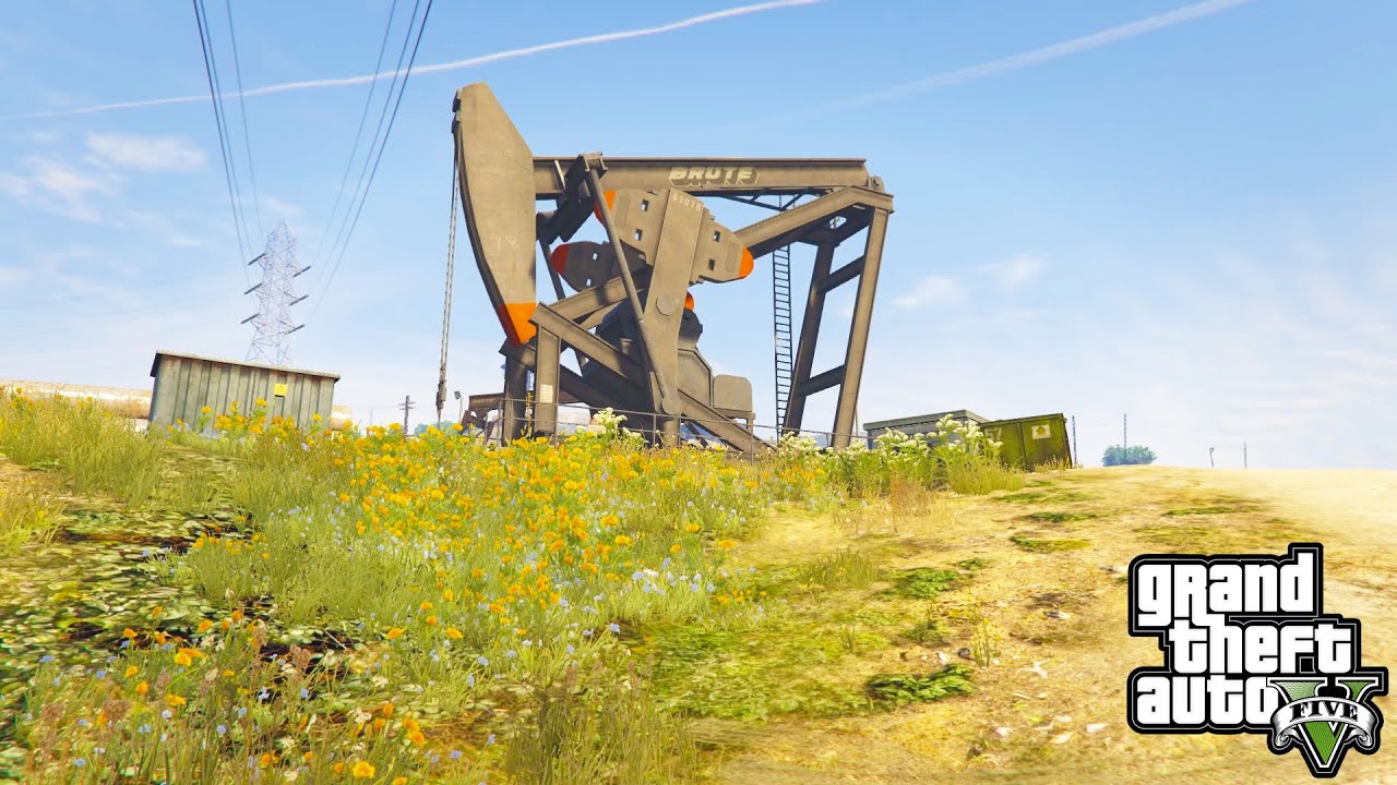 Grand Theft Auto V | Murrieta Oil Field - One Hour of Ambience - YouTube