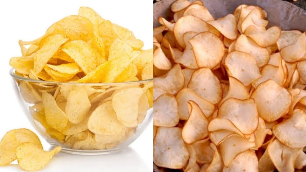 potato chips recipe / tapioca chips recipe / combo chips recipe - YouTube
