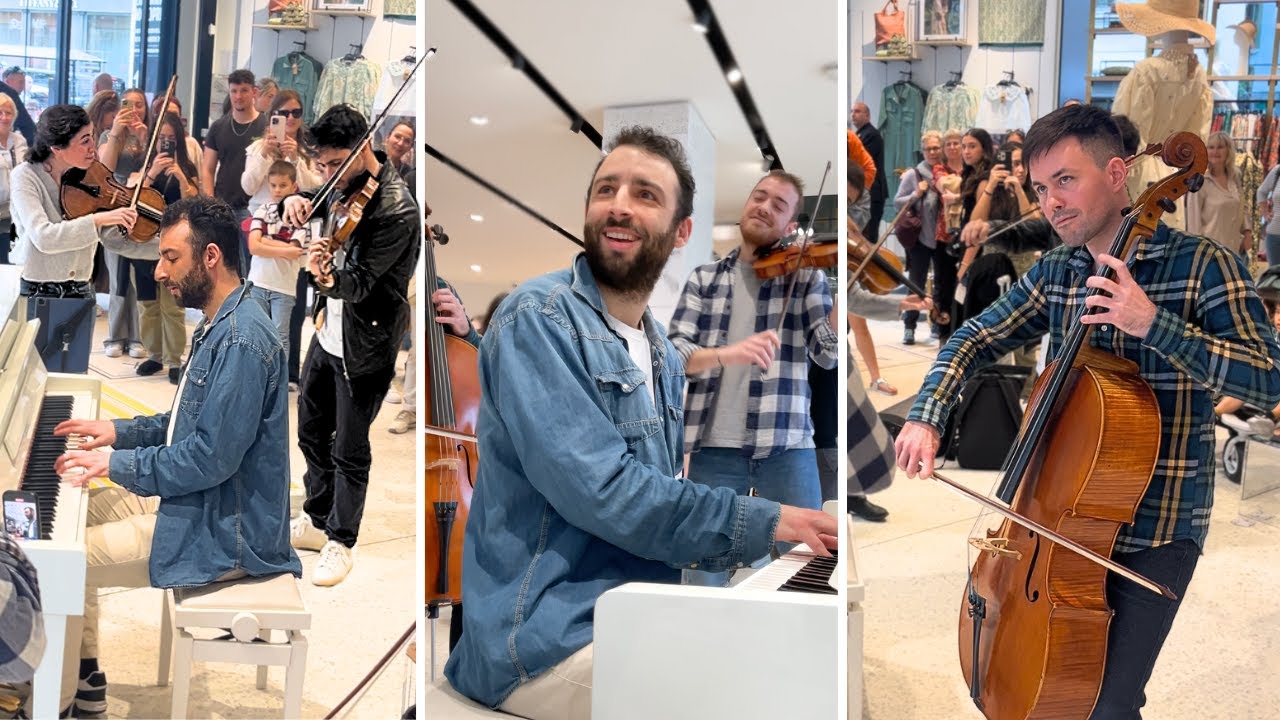 An amazing STRING QUARTET plays Howl's Moving Castle with me! 😍 - YouTube