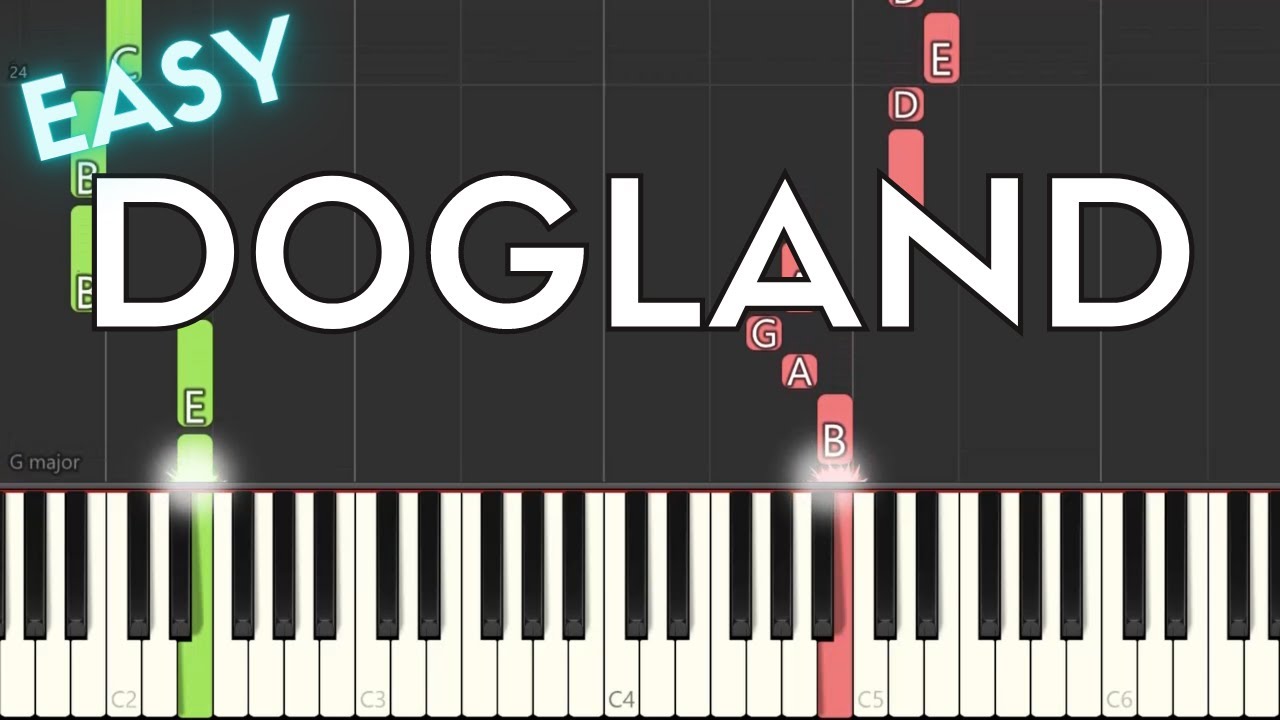 DOGLAND - Chainsaw Man (チェンソーマン) | EASY Anime Piano Tutorial - YouTube