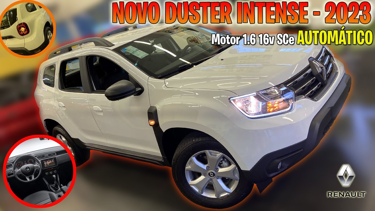 NOVO RENAULT DUSTER INTENSE 1.6 FLEX AUTOMÁTICO 2023: COM MUITOS ITENS ...