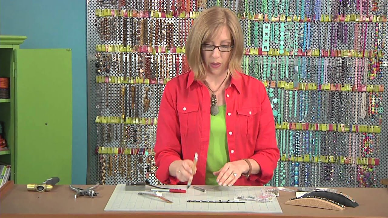 How to Create a Leather Strap Bracelet | Katie Hacker - YouTube