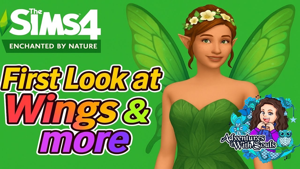 New Sims 4 Pack CAS wings & other features| Enchanted by Nature First ...