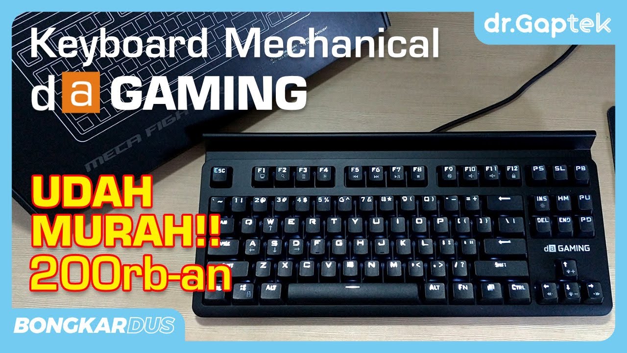 Keyboard Gaming Mechanical MURAH DA Meca Fighter TKL ⌨️ Unboxing ...