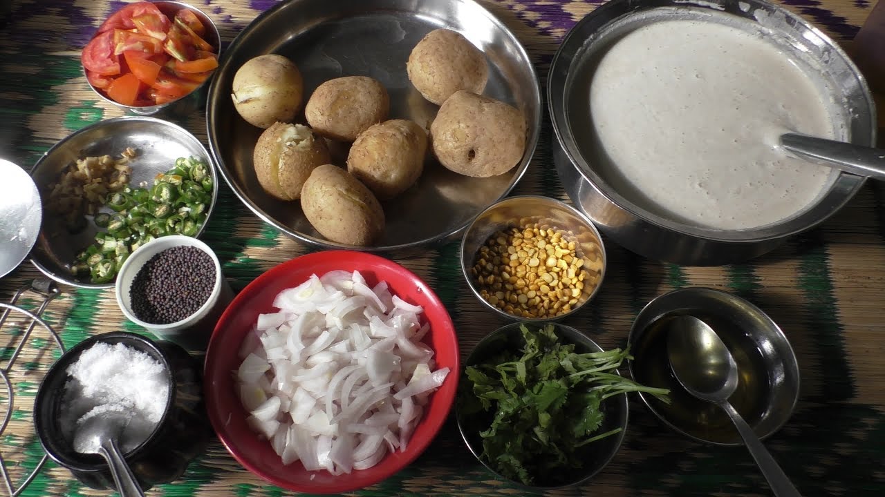 DOSA - village masala dosa recipe / village cooking masala dosa/ Amma ...