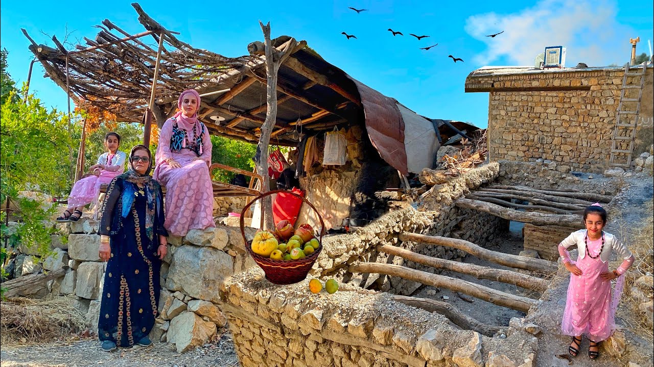 IRAN Kurdish Rural life: The Secret to Fresh Pears for Months in ...