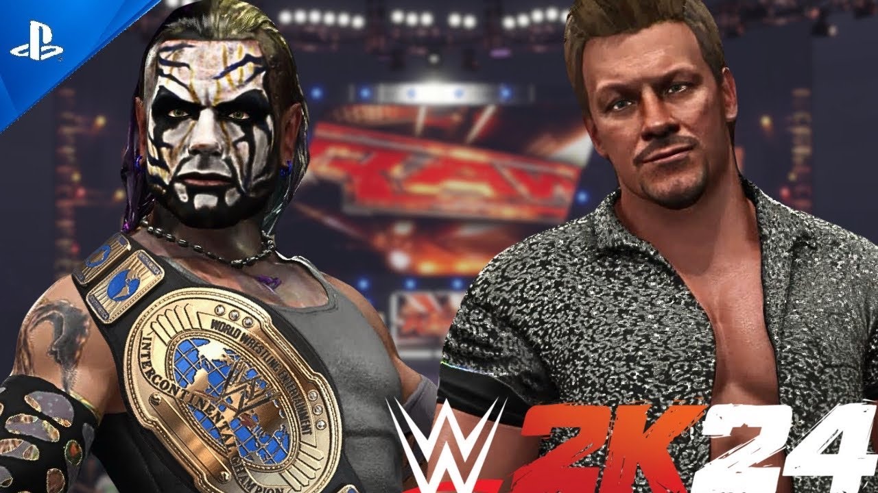 WWE2K24: Jeff Hardy Vs Chris Jericho | Intercontinental Championship ...