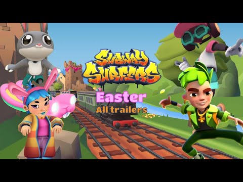 Subway Surfers - All Easter Trailers (2015-2024) - YouTube