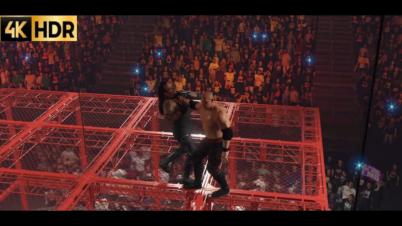 The Undertaker vs Kane Hell In A Cell Match | WWE 2k24 Gameplay 4K HDR ...