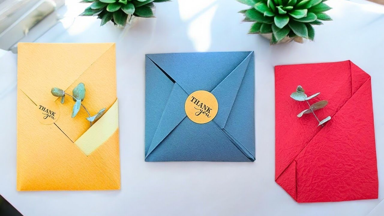 3 Fantastic Envelope Ideas・DIY Origami Paper Craft・I.Sasaki - YouTube