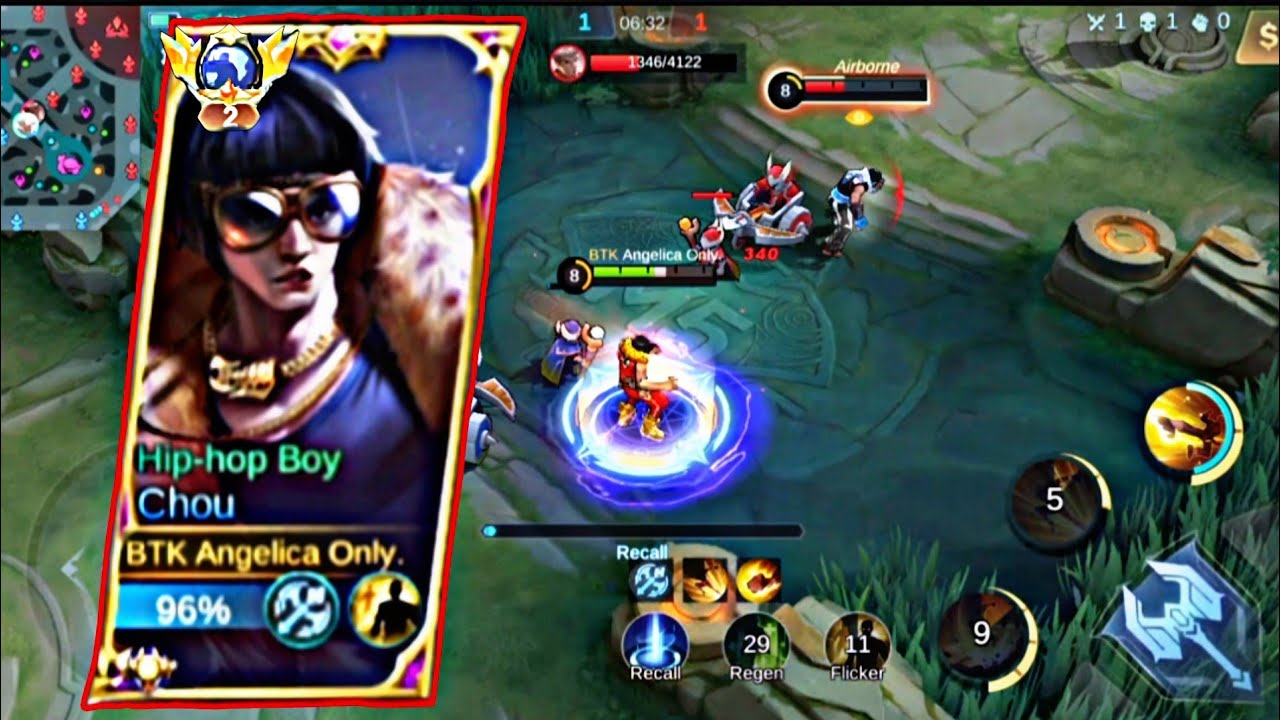 Normal skin Chou? No problem | Chou Highlights | #mlbb - YouTube