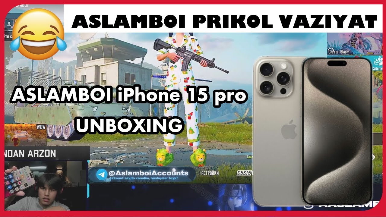 ASLAMBOI IPHONE UNBOXING // ASLAMBOI PRIKOL VAZIYAT - YouTube